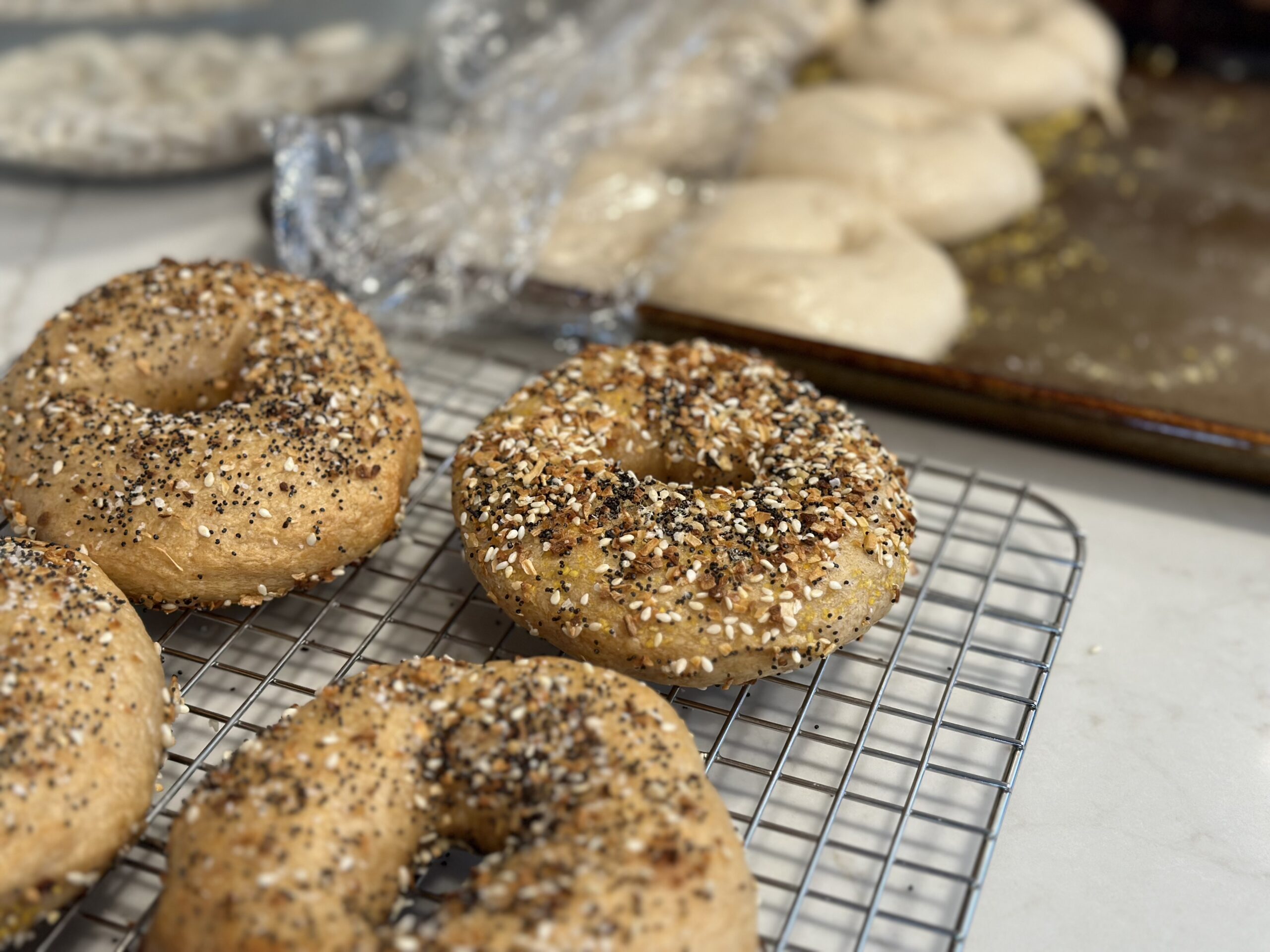 everything bagels - A Kitchen and An Apprentice